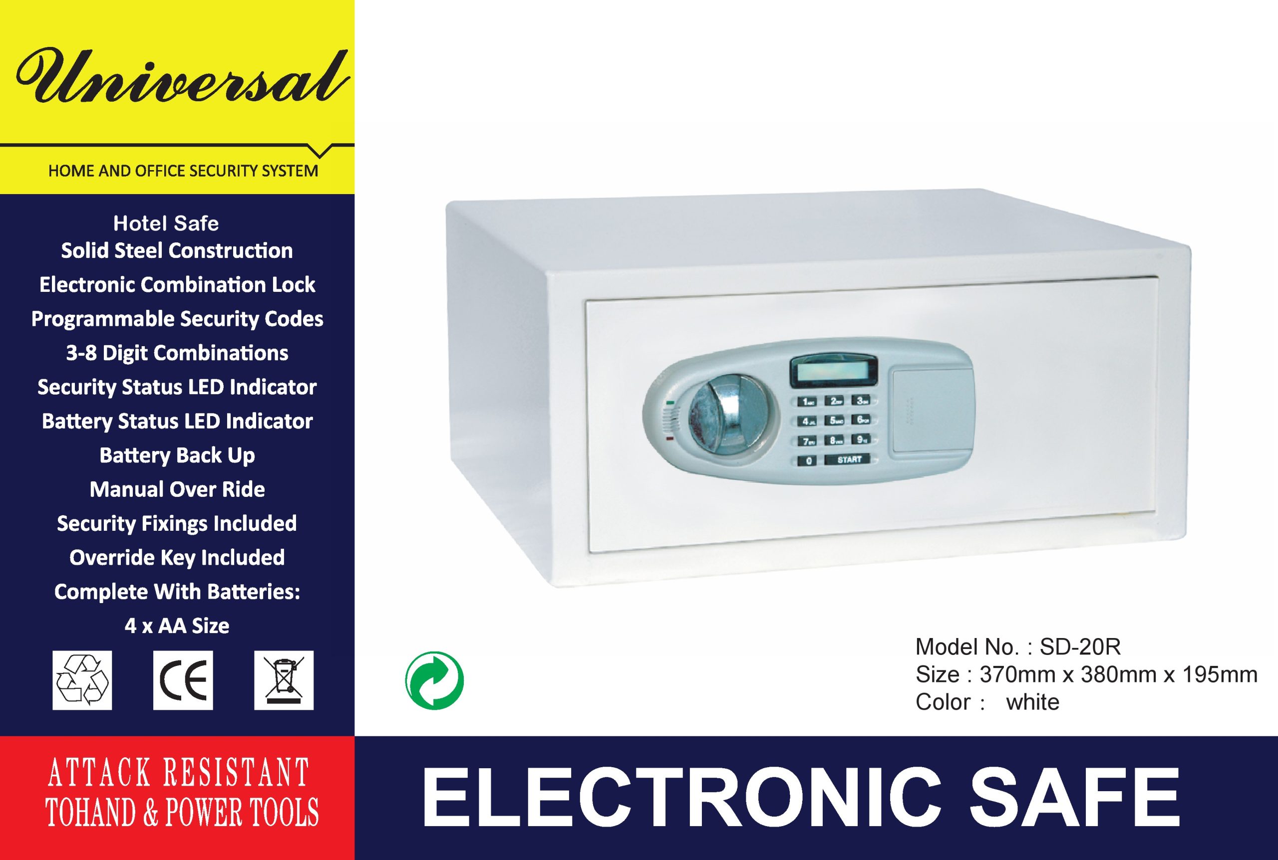 Universal Electronic Safe – Model SD-20R - Prompt Supply 2011 Limited